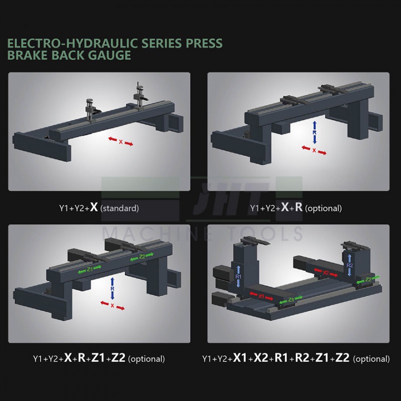 CNC Electro Hydraulic Press Brake With Delem DA66T System 6+1 Axis Touch Screen