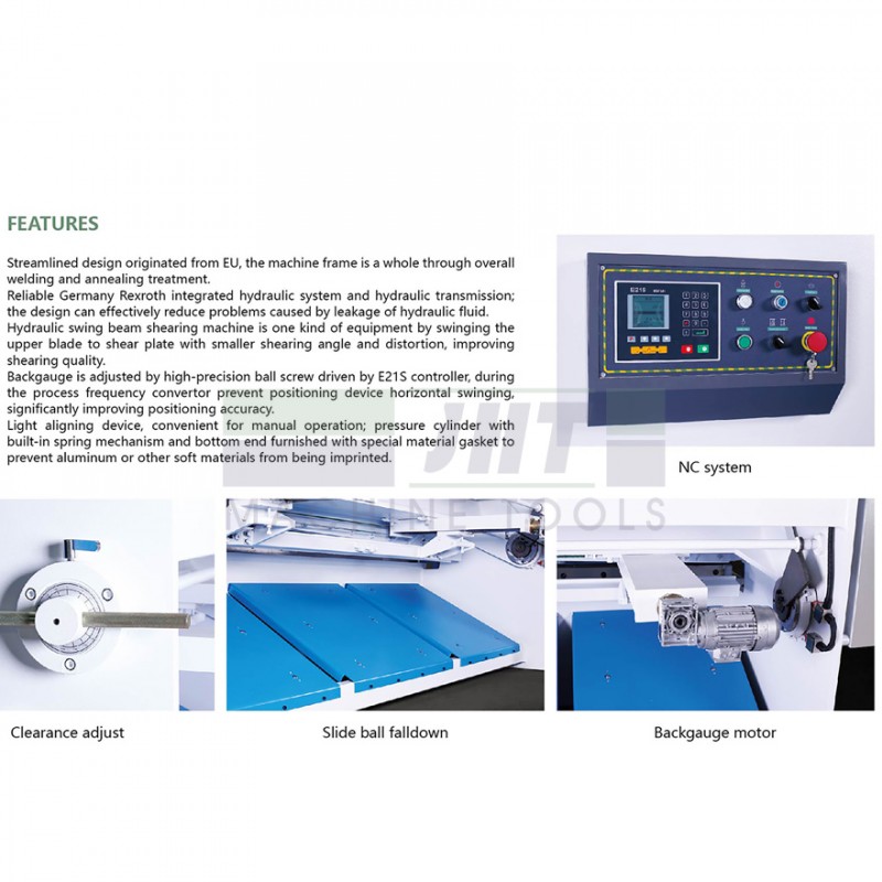 JHT HSS Cheap Hydraulic Sheet Metal Plate Shearing Machine CNC ...