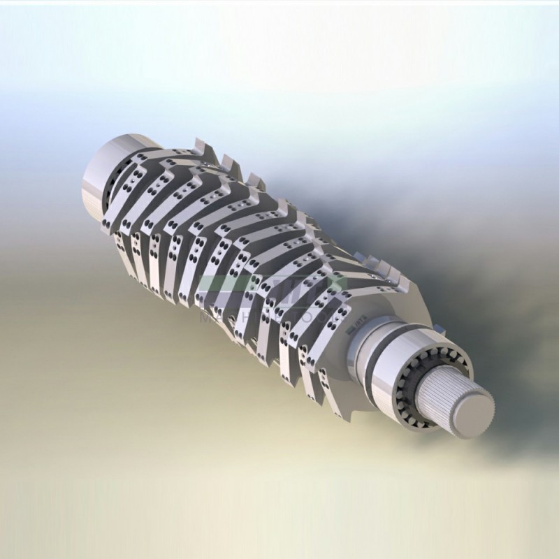 Double Shaft Shredder Machine Municipal Solid Waste Recycling